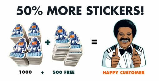 500 Free Stickers With Every Order This November | Sticker Robot Custom ...