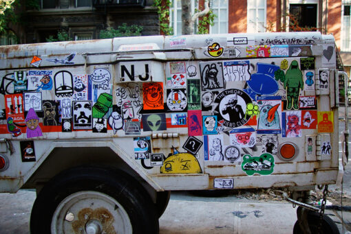 Outdoor Stickers - 10 Sticker Combos from the Streets of New York City ...