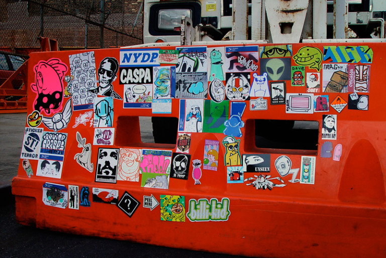 Outdoor Stickers - 10 Sticker Combos from the Streets of New York City ...