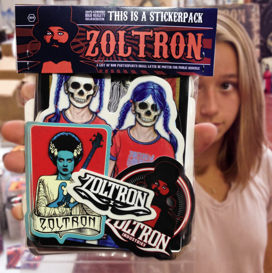 Custom Sticker Packs for Bay Area Artist, Zoltron | Sticker Robot ...