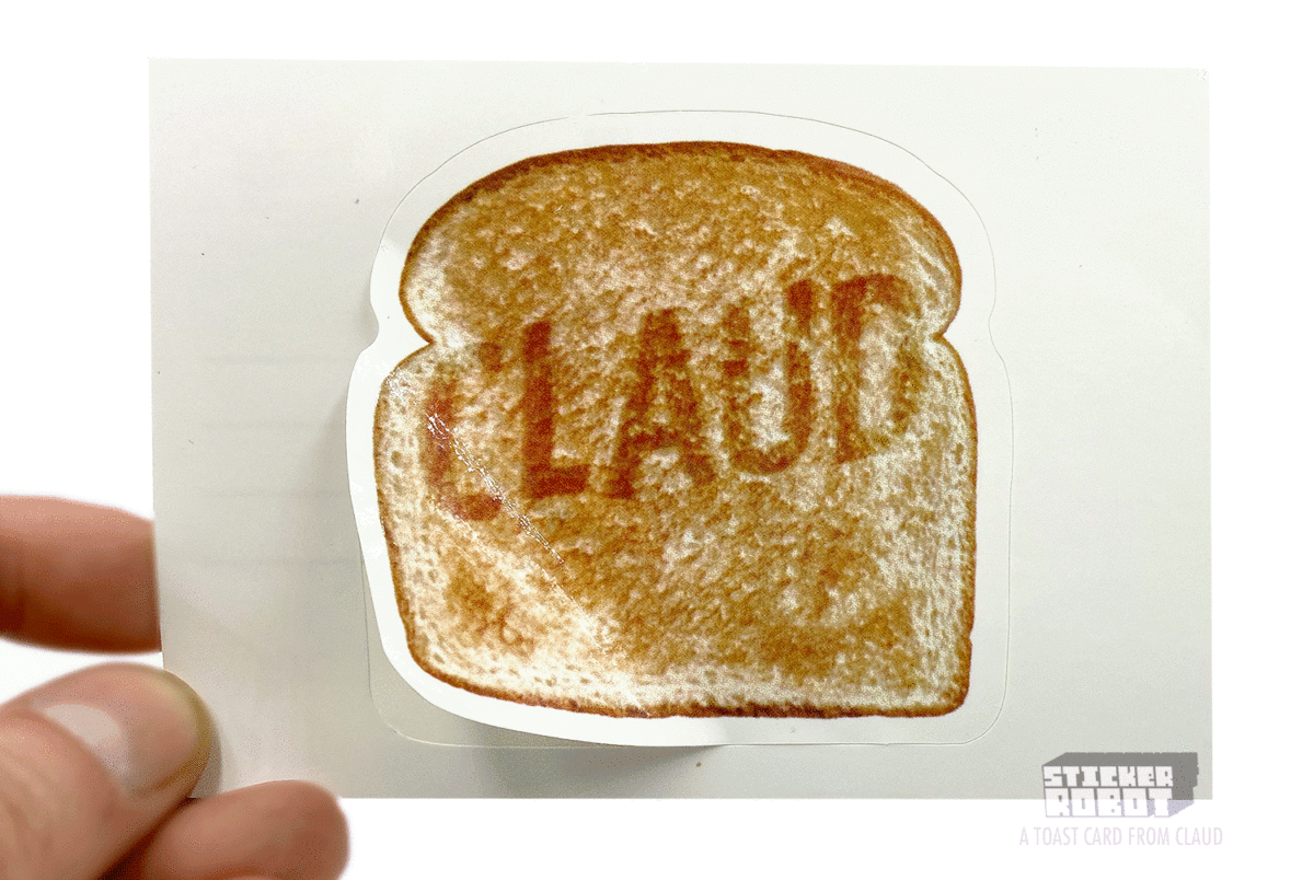 Postcard Stickers (Silkscreen) | Sticker Robot Custom Stickers