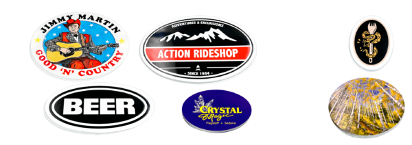 Oval Stickers (Silkscreen) | Sticker Robot Custom Stickers