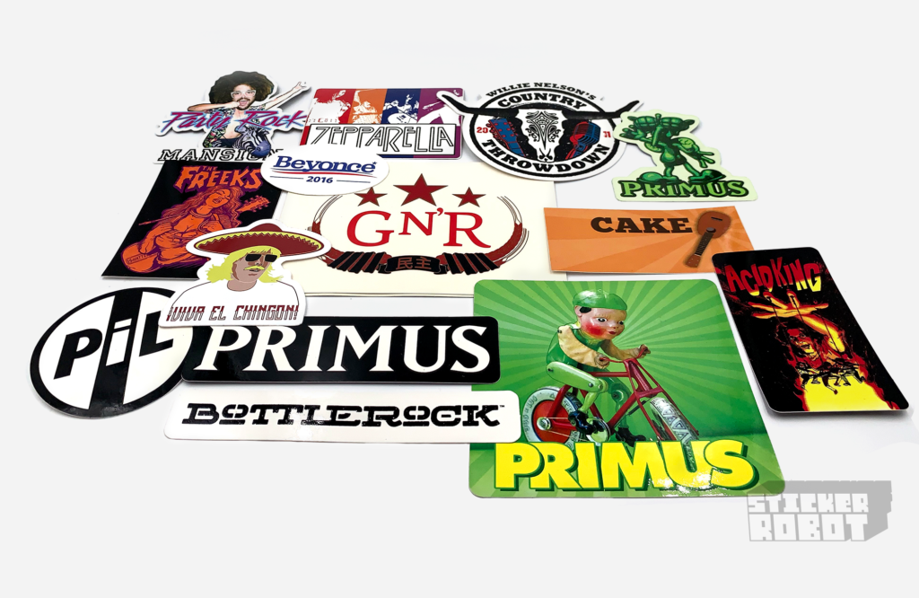 Band Stickers | Sticker Robot Custom Stickers