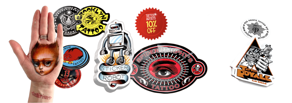 Tattoo Stickers (Silkscreen) | Sticker Robot Custom Stickers
