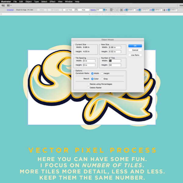 Tutorial: How to make a Vector Pixel Sticker Design in Adobe ...