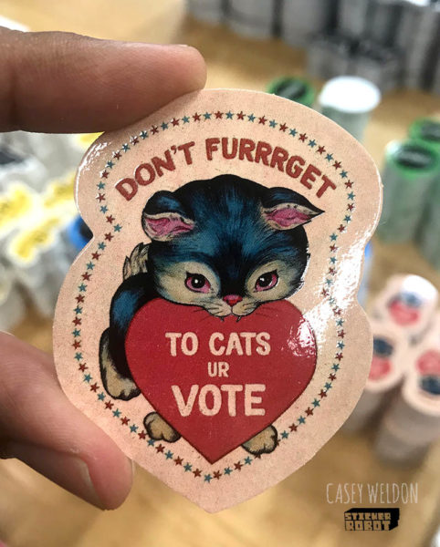 Vote Sticker (5 sticker pack) | Sticker Robot Custom Stickers