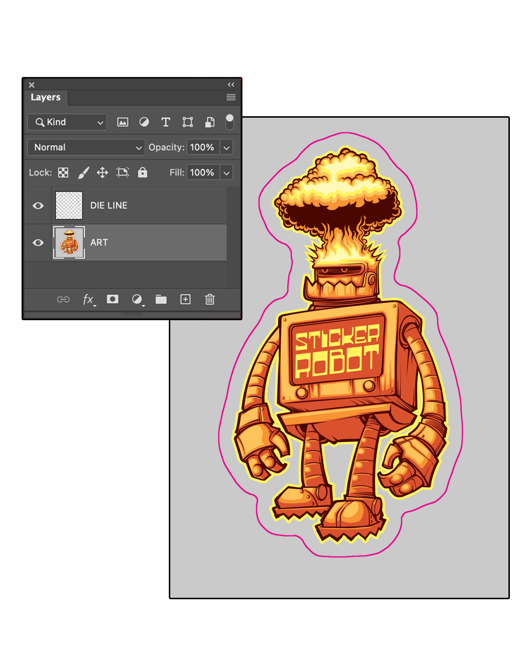 Die Cut Stickers | Sticker Robot Custom Stickers