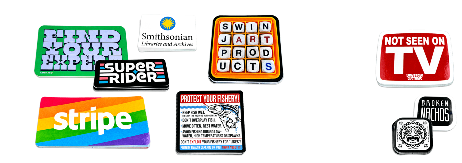 Rounded Corners Stickers (Digital) | Sticker Robot Custom Stickers