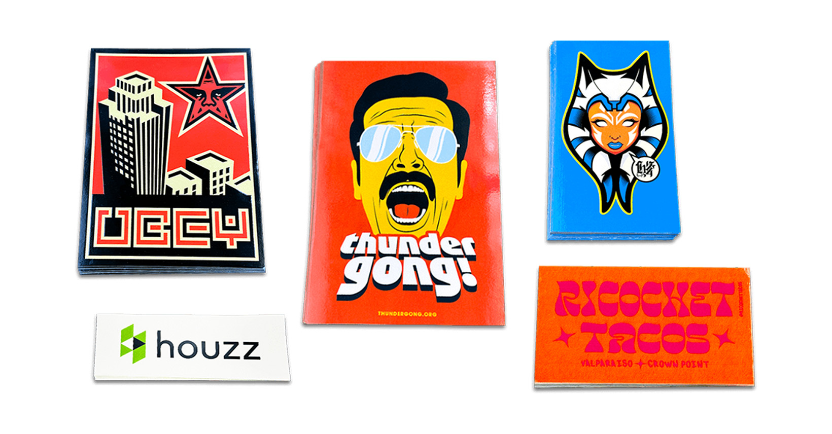 Rectangle Stickers (Digital) | Sticker Robot Custom Stickers