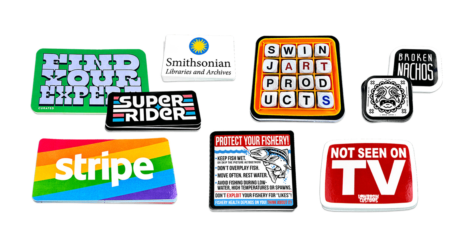 Rounded Corners Stickers (Digital) | Sticker Robot Custom Stickers