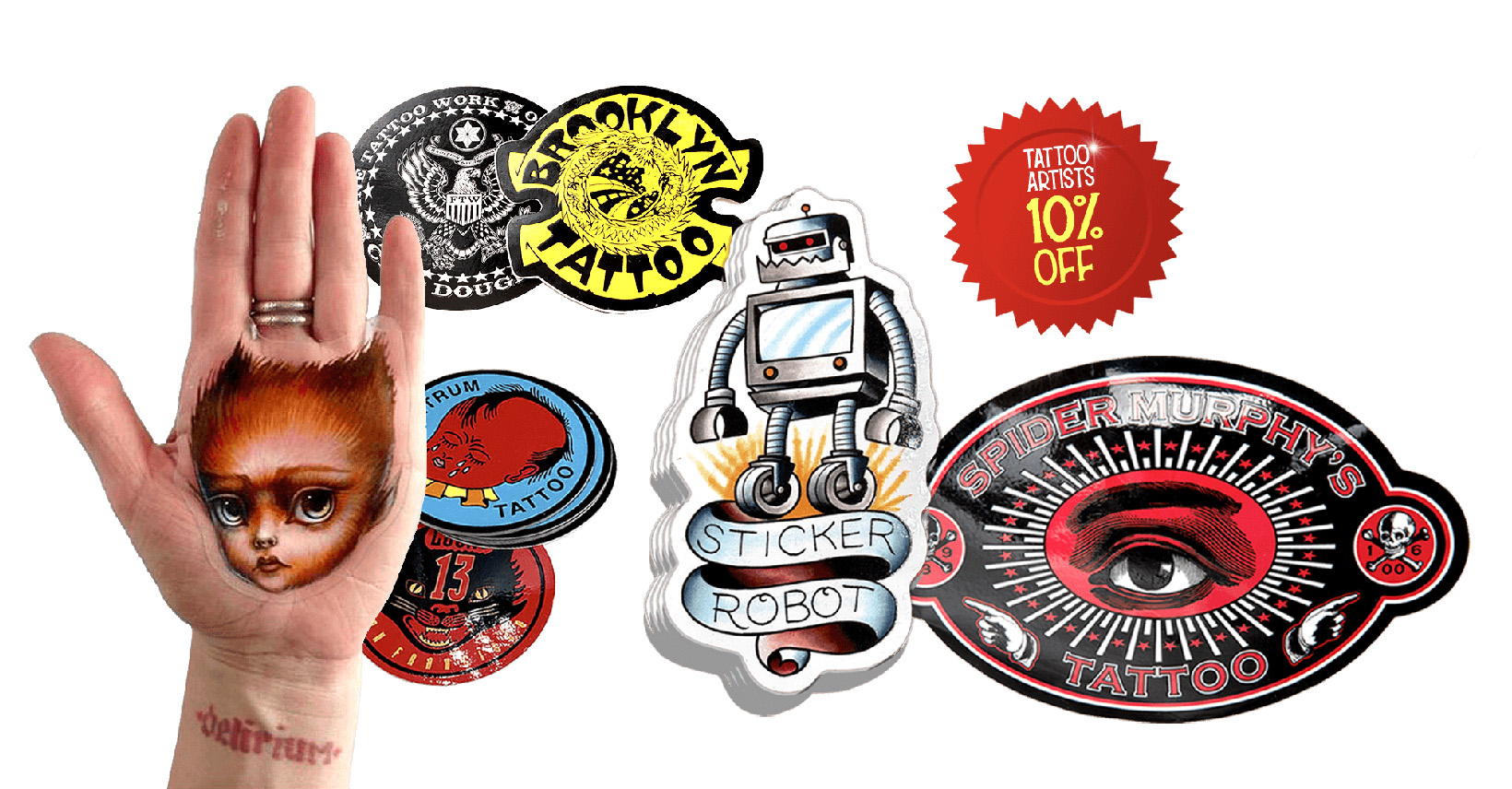 Tattoo Stickers (Digital) | Sticker Robot Custom Stickers